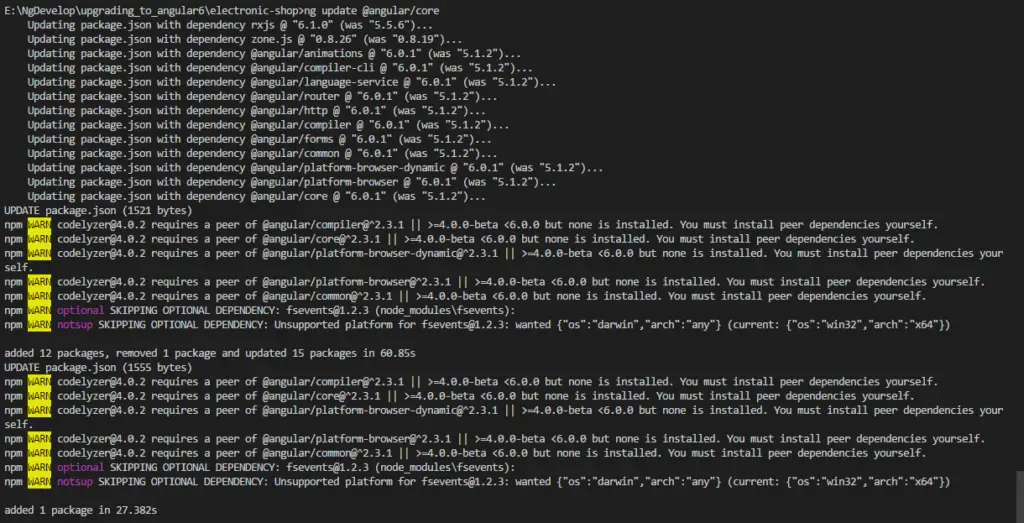 Step By Step Guide to Upgrade Angular 5 to 6 Step By Step Guide to Upgrade Angular 5 to 6